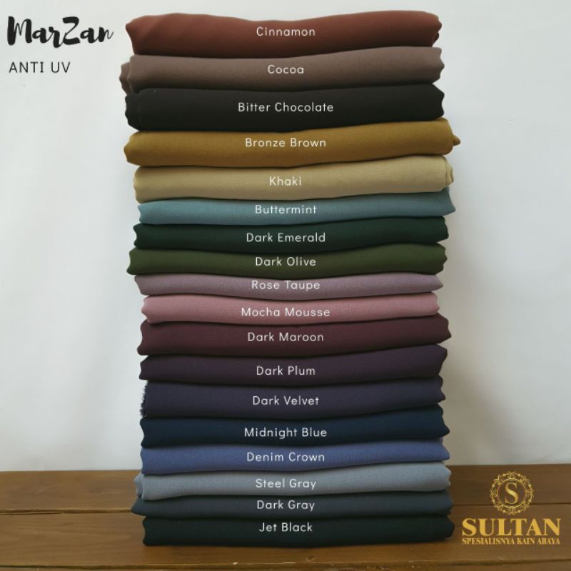Jual Kain Sultan Mazen anti UV UPF 25 Polos || UV Protection Matterial || Marzan anti UV ...