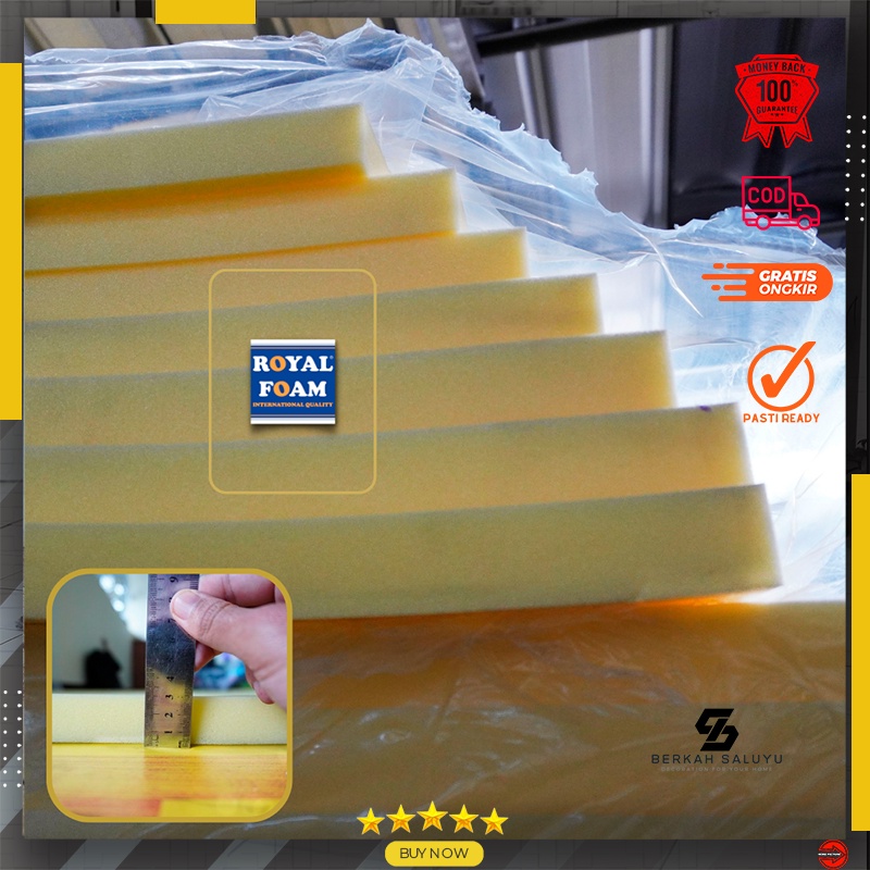 Jual Busa kuning Royal Foam empuk ukuran 200 cm x 150 cm x 3 CM ...