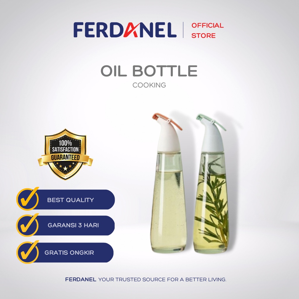 Jual FERDANEL Botol Minyak Goreng Kaca Tempat Kecap Vinegar Cuka Saos ...