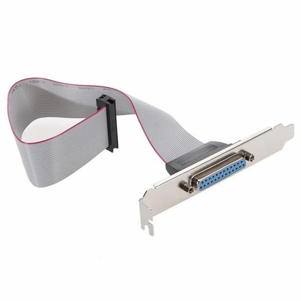 Jual Kabel Parallel Lpt Printer Port Bracket Motherboard 25 Pin Female ...