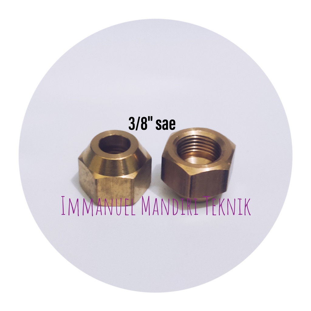 Jual Nut pipa ac 3/8 tebal / Baut sambungan pipa ac 3/8 tebal / Nut ac ...