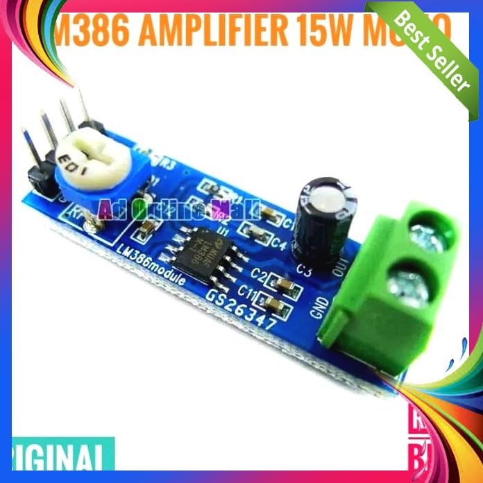 Jual Lm386 Power Amplifier Module 5-12V With Volume Control | Shopee ...