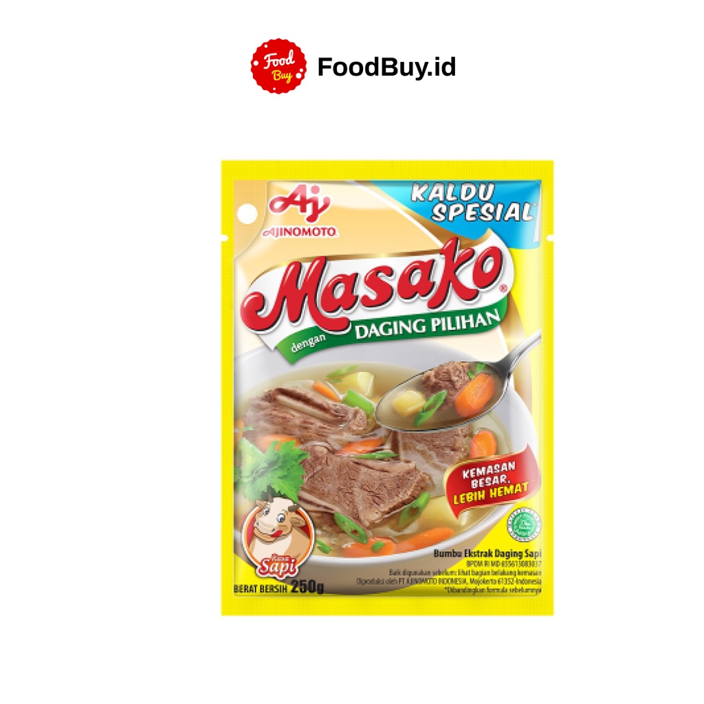 Jual Masako Bumbu Kaldu Penyedap Rasa Sapi 250 gr | Shopee Indonesia