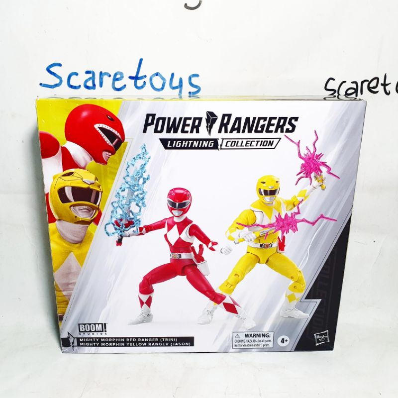 Jual Lightning Collection Power Rangers Mighty morphin red yellow ...
