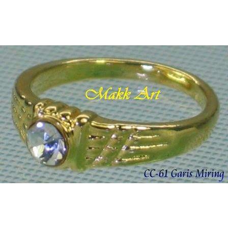 Jual cincin Cor imitasi CC-61A/S ,cincin Garis miring kuning dan suasa ...