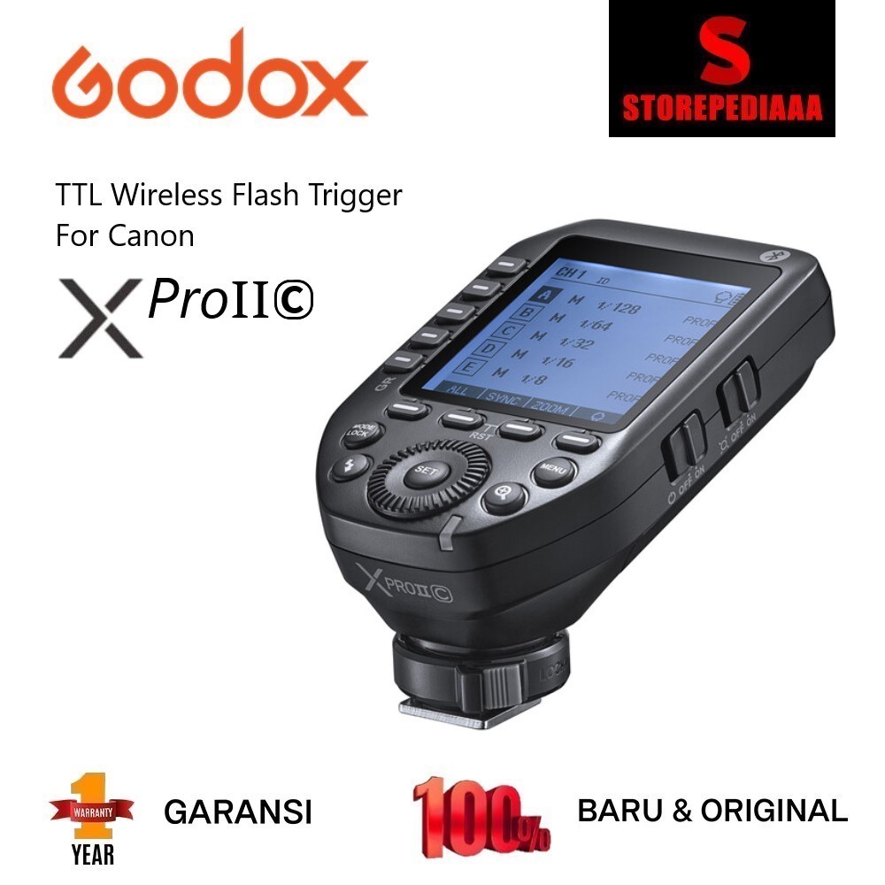 Jual Godox XProII-C Wireless Flash Trigger for Canon TTL HSS XPro-II ...