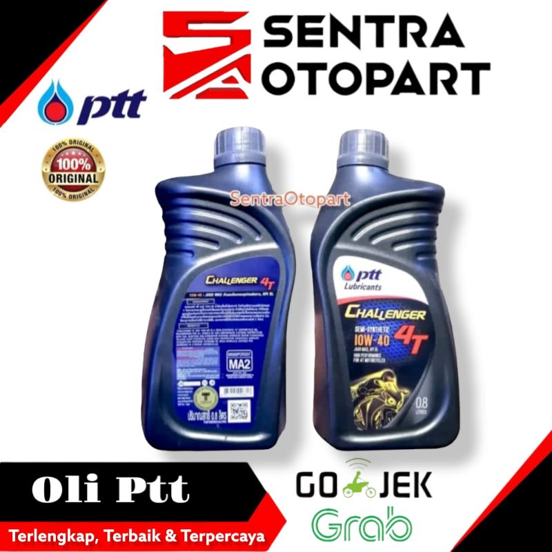Jual Oli ptt challenger semi syntetik 4T 10w 40 800ml | Shopee Indonesia