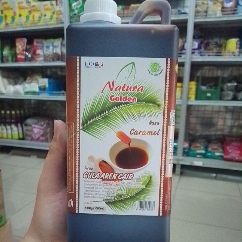 Jual Natura Golden Gula Aren Cair rasa Original dan Caramel/ Caramel ...