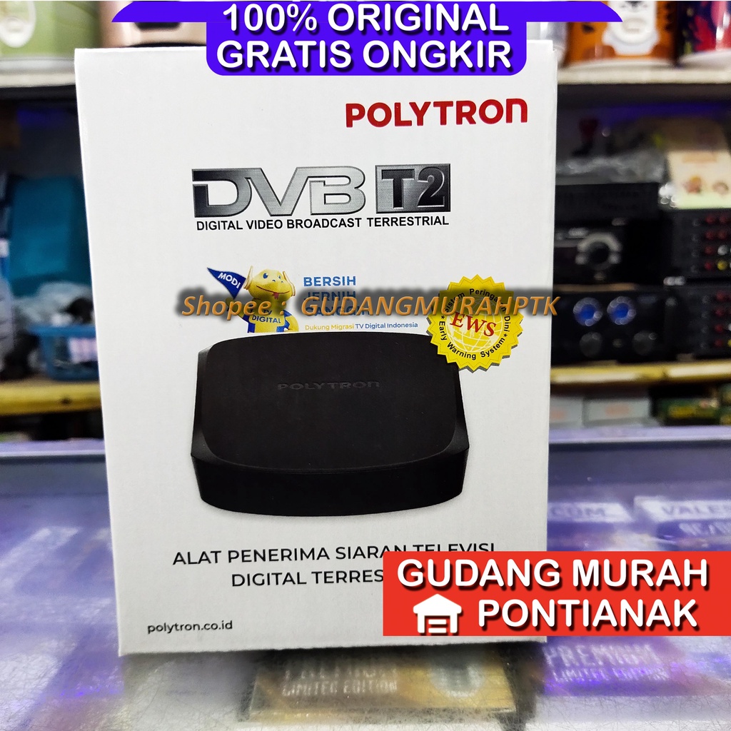 Jual STB Polytron PDV700 t2 Set Top Box DVB T2 Receiver Tv Digital ...