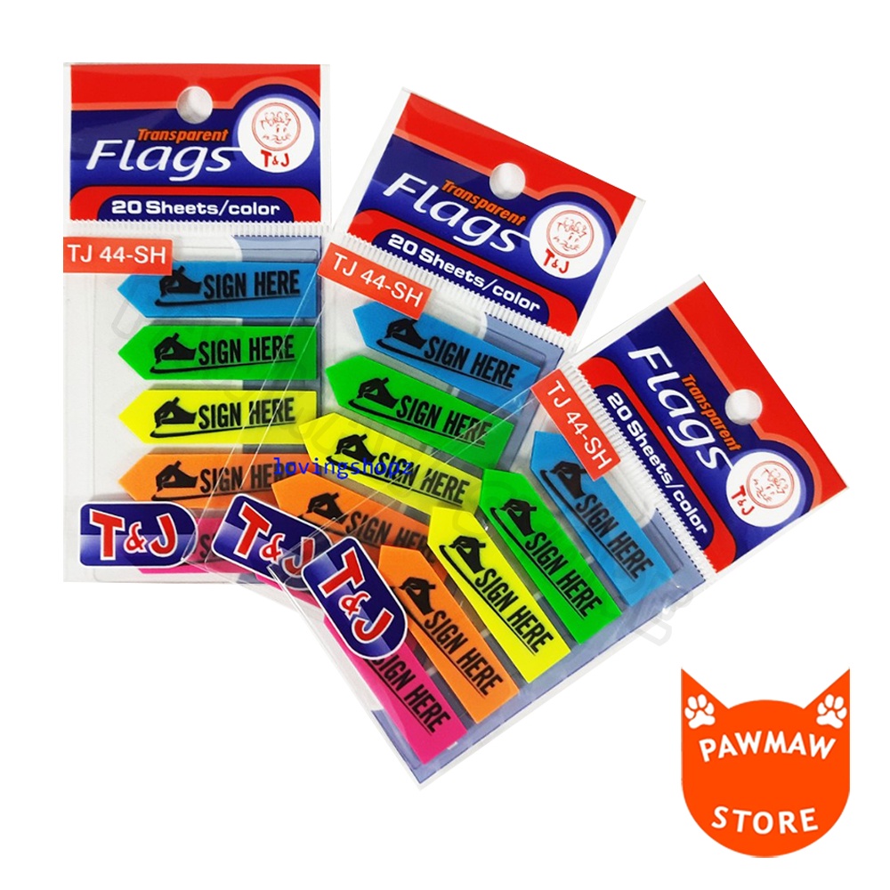 Jual Pembatas Buku Flags Post It TJ ( SET ) | Shopee Indonesia