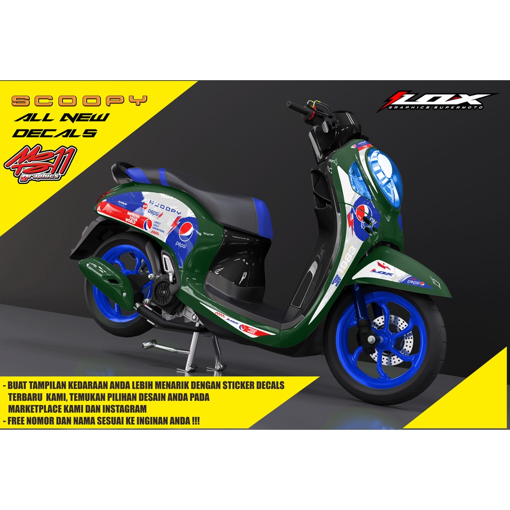 Jual DECAL SCOOPY TEMA MINUMAN PEPSI | Shopee Indonesia