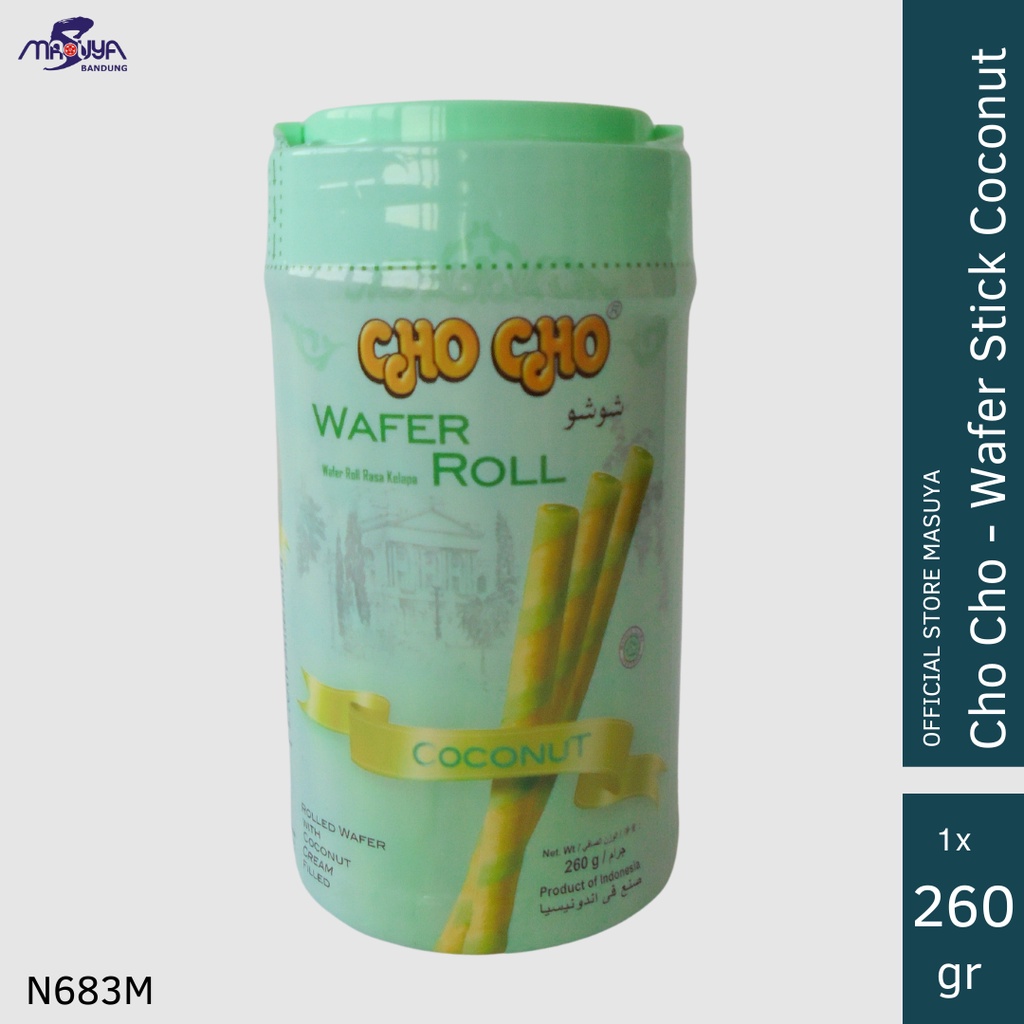 Jual Cho cho Wafer Stick 260gr l Chocho Wafer Roll Astor Coconut | Rasa ...