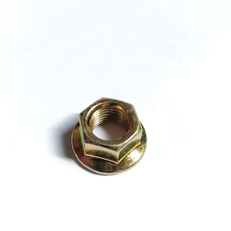 Jual MUR FLANGE M12 KUNING / MUR TOPI / BAUT 17 KUNCI 17 | Shopee Indonesia