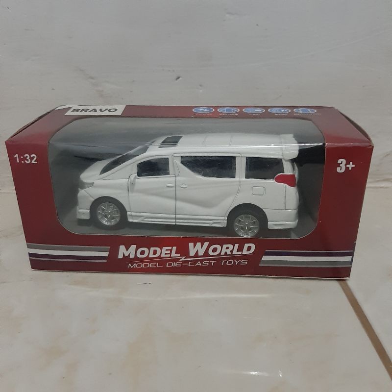 Jual Mainan Diecast Mobil Alphard Putih 1: 32 anak - Miniatur Kendaraan ...
