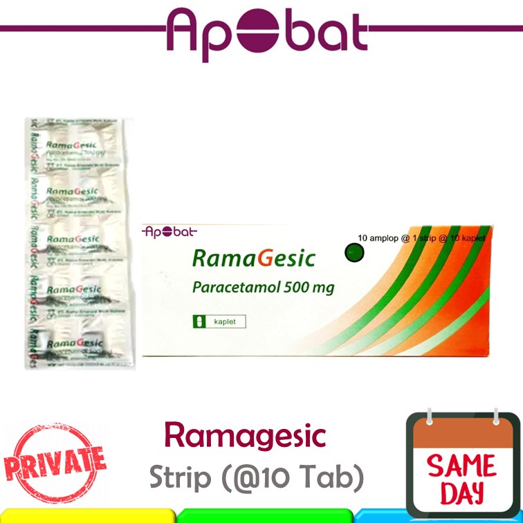 Jual - ApObat - Ramagesic STRIP Obat Panas Demam Nyeri Paracetamol ...