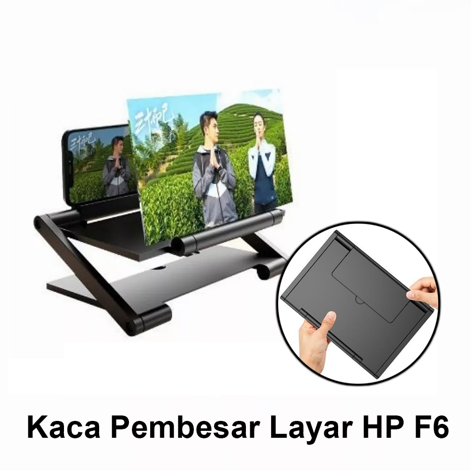 Jual Kaca Pembesar Layar HP 3D F6 10 inch Folding Screen Enlarger ...