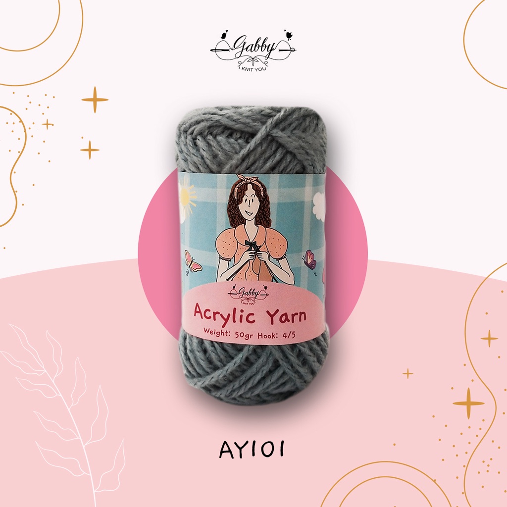 Jual Benang Rajut Akrilik/Acrylic Yarn AY101 | Shopee Indonesia