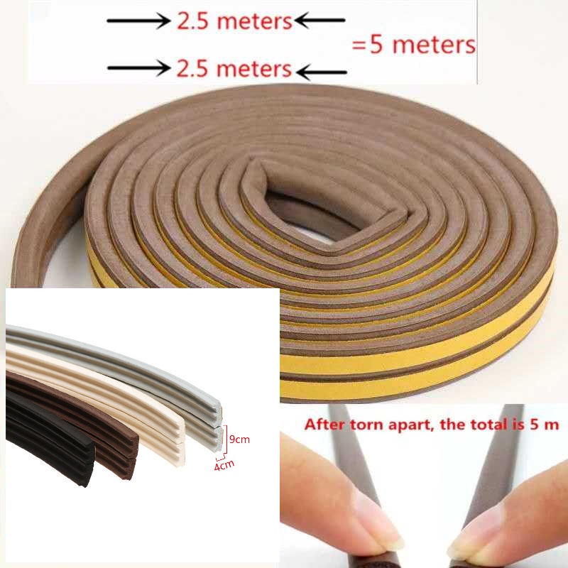 Jual PROMO Door Seal List Peredam Kedap Suara Karet Pintu Kayu Almunium ...