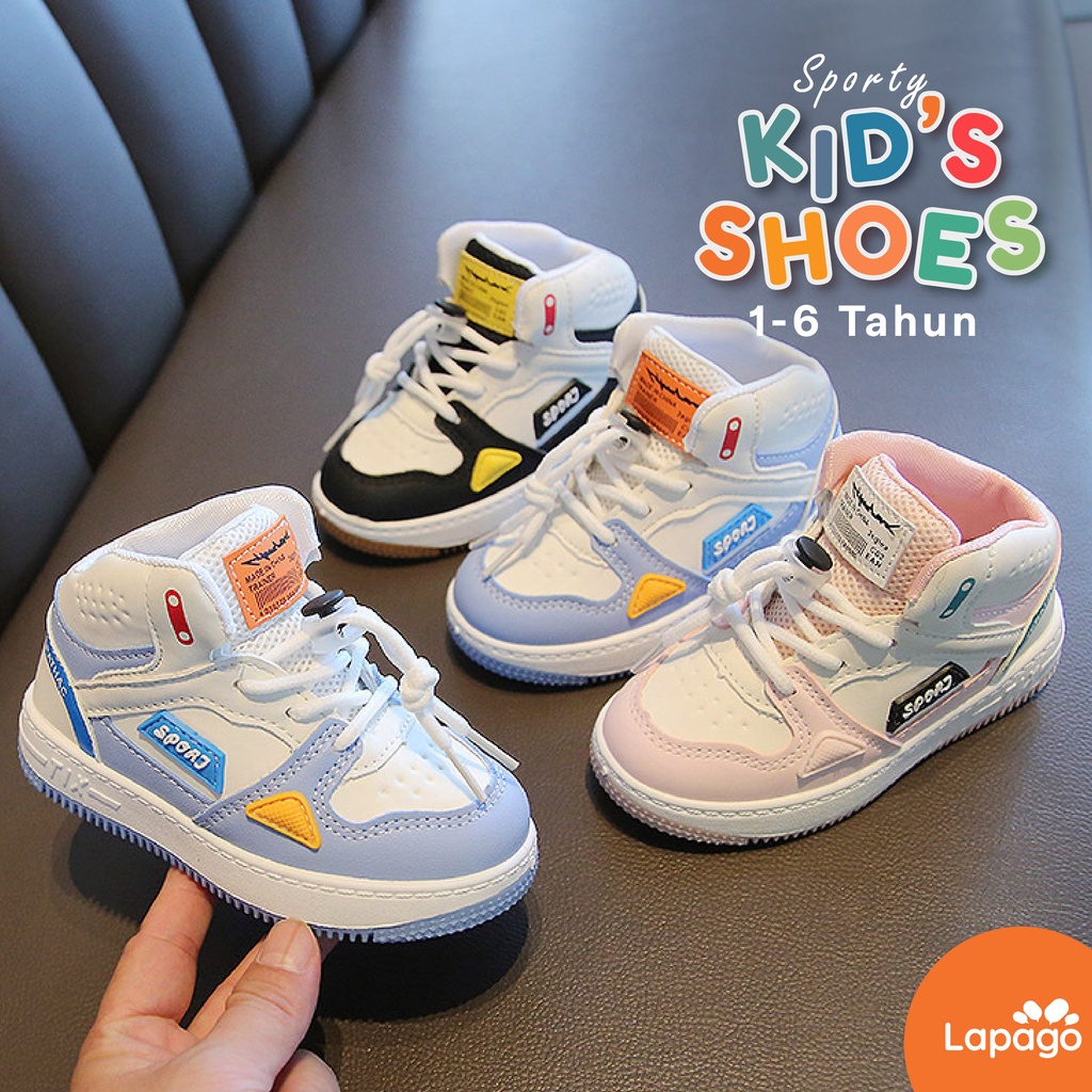 Jual LAPAGO FREE BOX Sepatu Sneakers Anak Laki Laki Perempuan Usia 1 ...