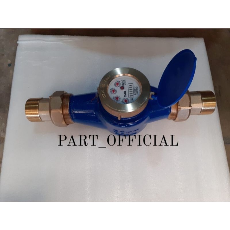 Jual Water meter meteran air bersih PDAM model drat 2" inchi kuningan ...