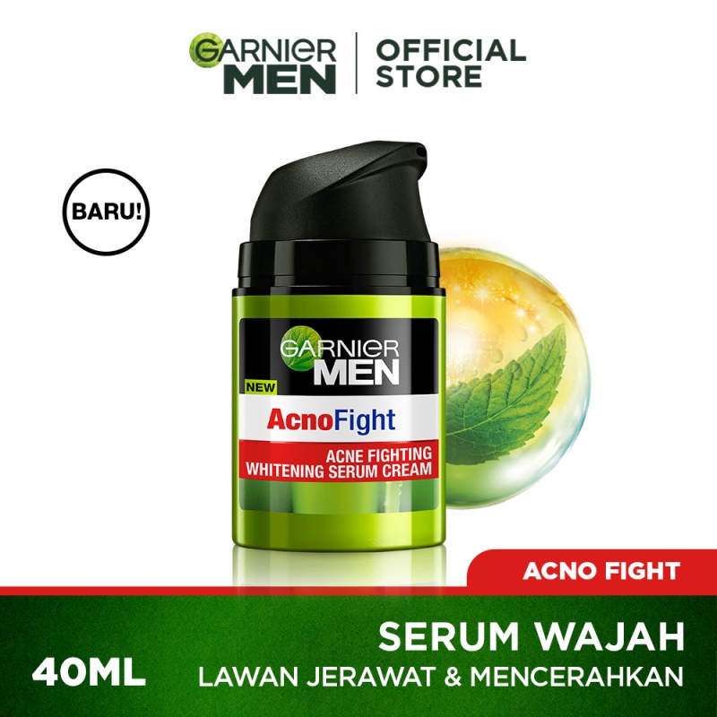 Jual Garnier Men Acno Fight Acne Fighting Brightening Serum Cream Skin ...