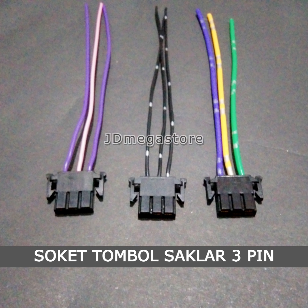 Jual (Grosir/COD) Soket Tombol 3 Pin Starter, Dim, Klakson, Lampu ...