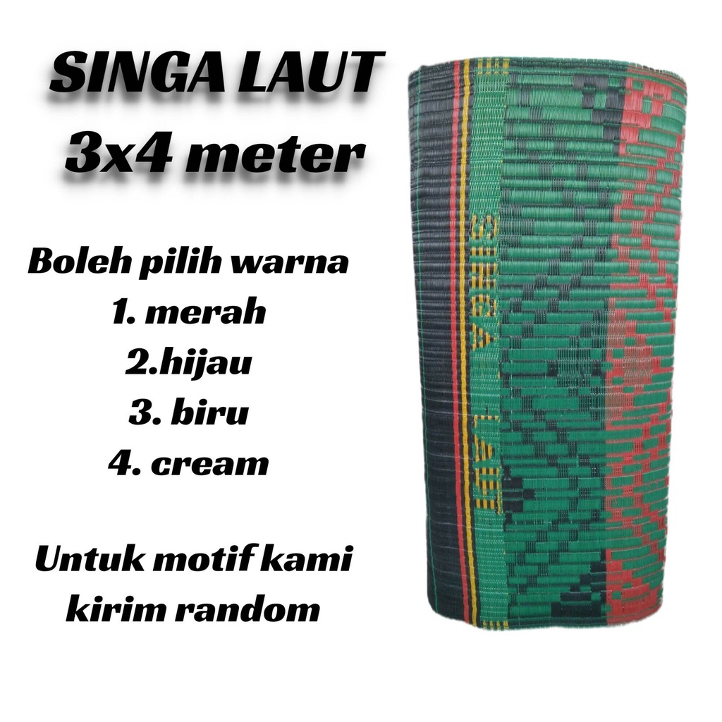 Jual tikar lipat plastik 3x4 meter super jumbo kualitas no 1 original ...