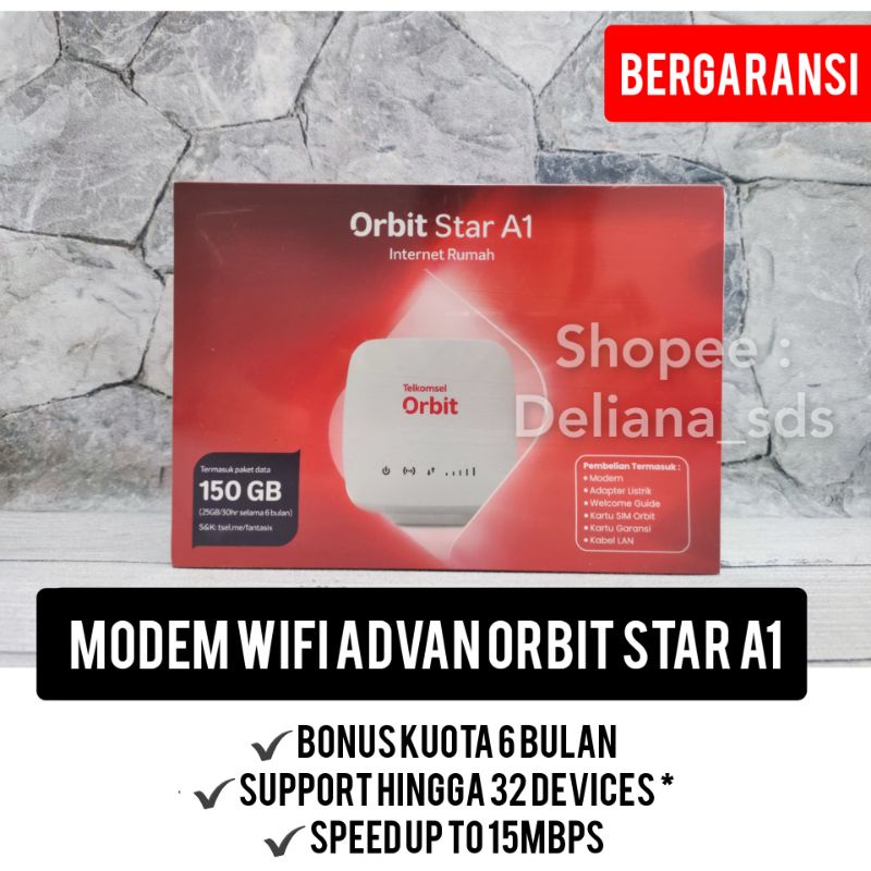 Jual Modem Wifi Orbit Star A1 Garansi Resmi 1 Tahun Mifi Orbit Star A1 ...