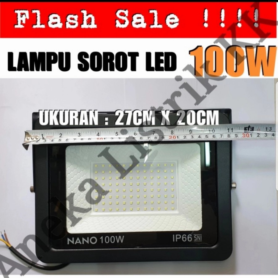 Jual Lampu Sorot LED 100w | Outdoor | Tembak | Panggung | Lapangan | Taman | Shopee Indonesia