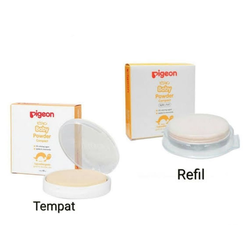 Jual Pigeon Baby Compact Powder Refill Puff 45gr - Bedak Padat Anak ...