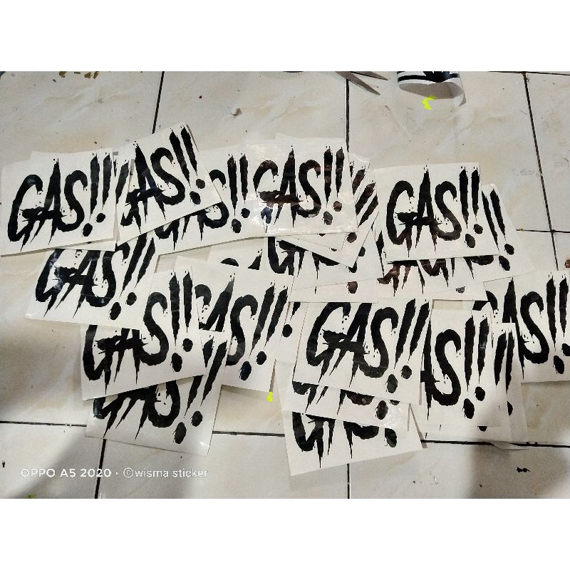 Jual Stiker GAS!! / Stiker Viral / Stiker Gas!! Viral / Stiker Kekinian ...
