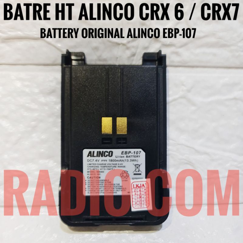 Jual BATRE HT ALINCO DJ CRX7 CRX6 ORIGINAL BETERAI ORI HT ALINCO DJ-CRX7 DJ-CRX6 ORI LITHIUM EBP ...