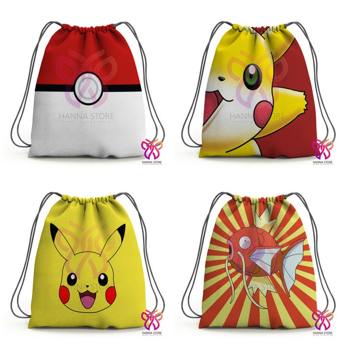 Jual Tas Serut Ransel ANIME pokemon pikachu 2 | Shopee Indonesia