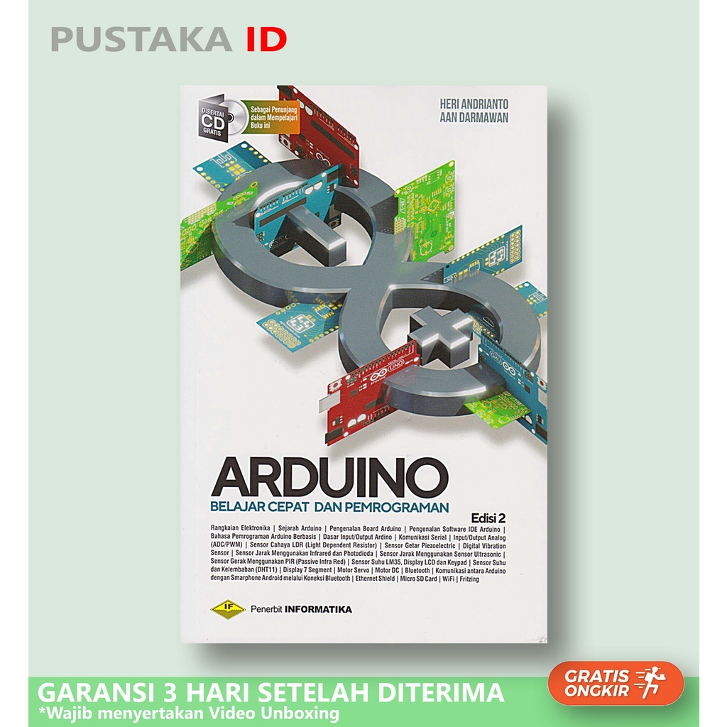 Jual Buku Arduino Belajar Cepat Dan Pemrograman Edisi 2 Original