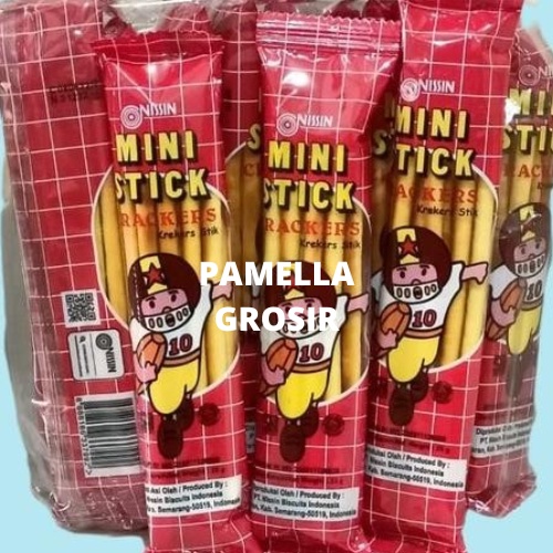 Jual NISSIN MINI STICK MERAH 25GRAM 10 PCS SNACK makanan ringan jajanan ...
