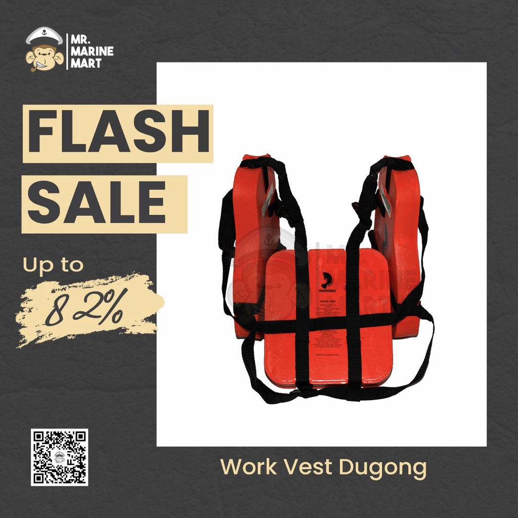 Jual Rompi Baju Pelampung Work Vest Dugong Life Jacket Safety Kapal ...