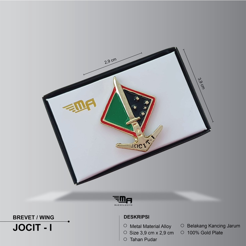 Jual WING JOCIT 1 PDH BRIVET BREVET PIN OCIT 1 | Shopee Indonesia