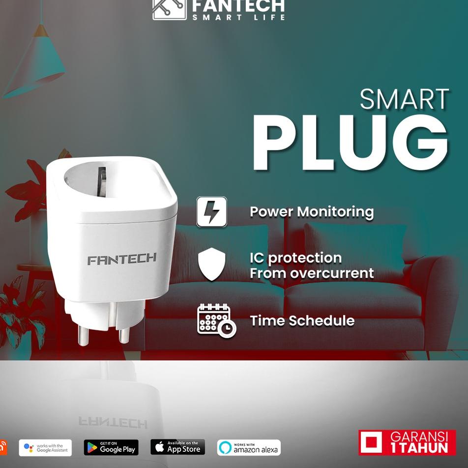 Jual New Now FANTECH Smart Life Home Plug / Socket Wireless WiFi Colokan IoT Smart Home - SP0101 ...