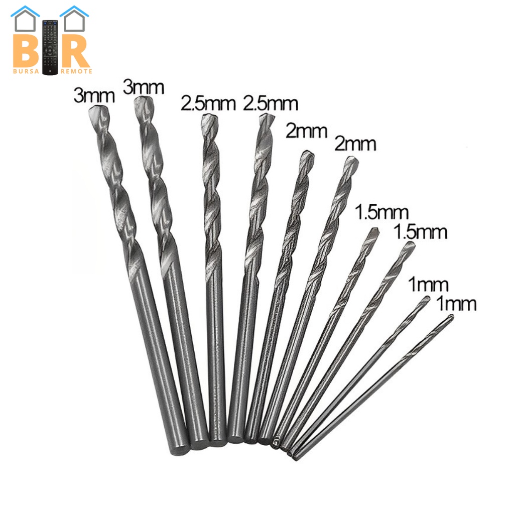 Jual Mata Bor Besi Micro Twist Mini Set 10 PCS PCB Circuit Mikro Drill ...
