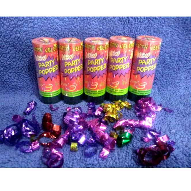 Jual W85 GROSIR NEW PARTY POPPER - CONFETTI NO FIREWORK - PERLENGKAPAN ...