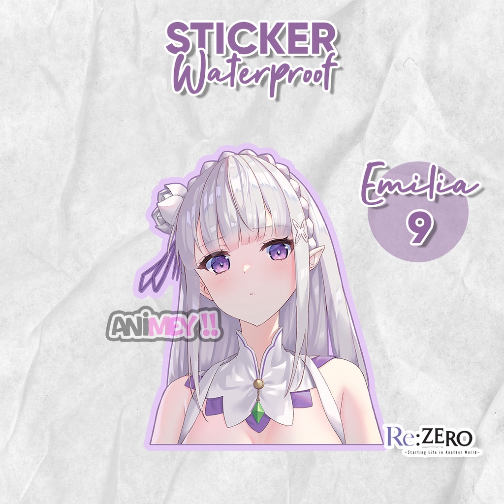 Jual Stiker Emilia Re Zero / Sticker Anime Waterproof | Shopee Indonesia