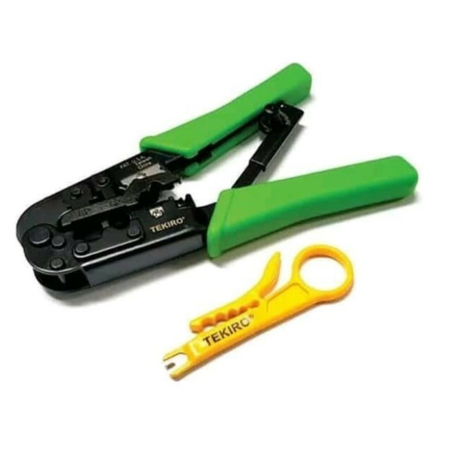 Jual Crimping Tang Crimping / Tang Krimping Rj45 & Rj 11 3 In 1 Tekiro ...