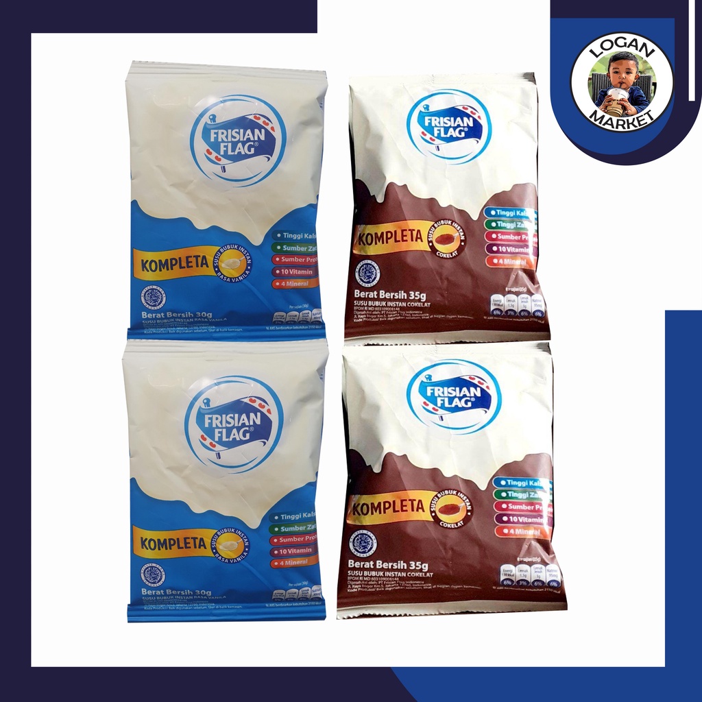 Jual Frisian Flag Kompleta Susu Bendera Bubuk Renceng 10 Sachet ...