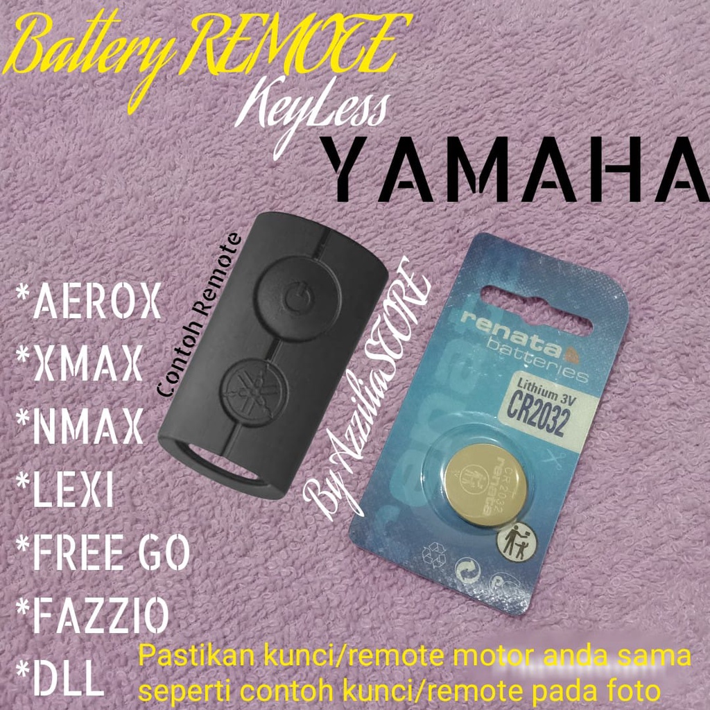 Jual Battery Baterai Batrai Batre Untuk Remote Remot Keyless Motor ...