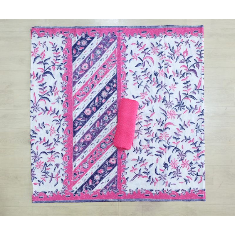 Jual kain batik katun sarung tulis tumpal dasar putih encim khas ...