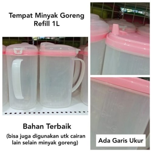 Jual [ 1L ] Tempat Minyak 1 Liter 1000 Ml Golden Lemon Wadah Botol ...