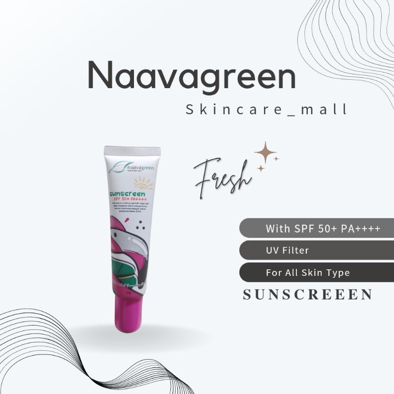 Jual Naavagreen Sunscreen Melindungi dari UVA UVB Matahari | Shopee ...