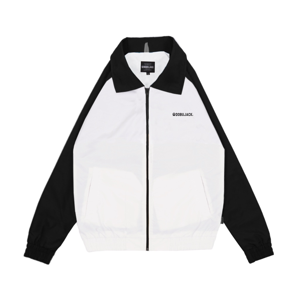 Jual Dobujack Tracktop Suit Jacket Ogre White Black | Shopee Indonesia