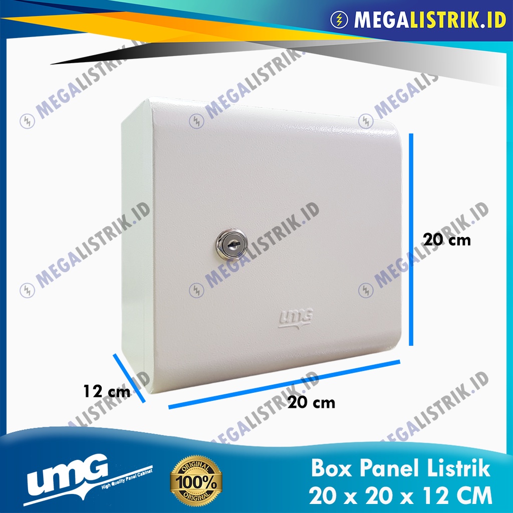 Jual UMG BOX PANEL LISTRIK 20X20X12 CM KUNCI PUTAR / KOTAK PANEL ...