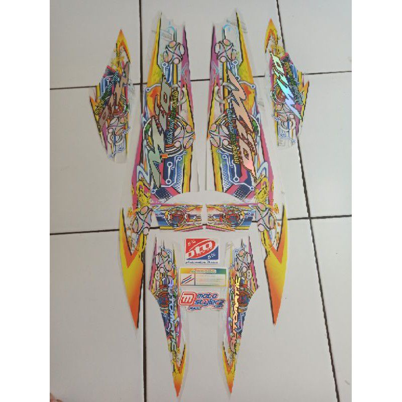 Jual STRIPING TRANSPARAN HOLOGRAM MIO SPORTY SMILE | Shopee Indonesia